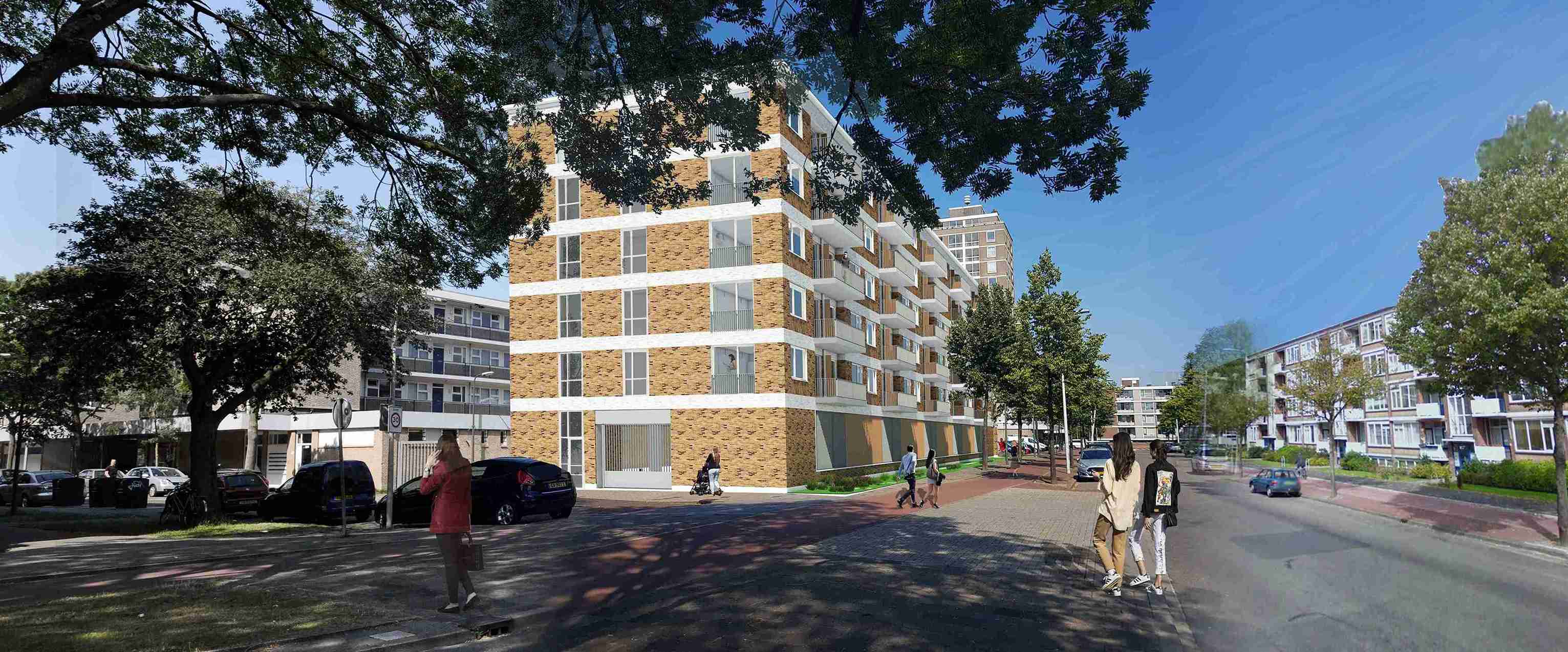 Biobased construction with CLT: The Urban Woods, Delft (NL) - Urban Climate Architects Projects